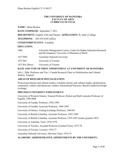 arts curriculum manitoba