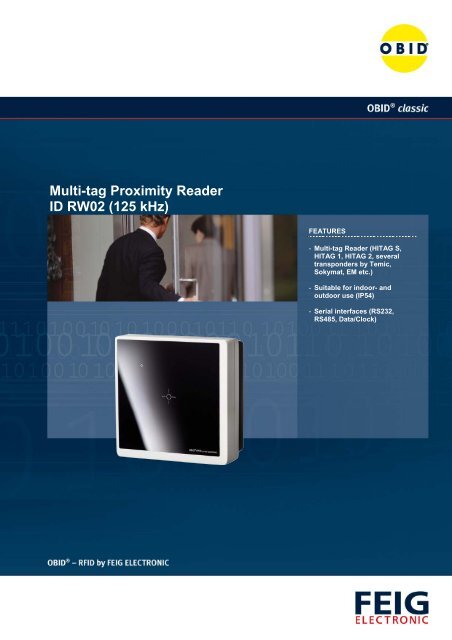 Multi-tag Proximity Reader ID RW02 (125 kHz) - Fast RFID