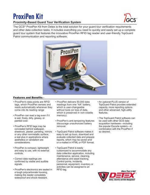 ProxiPen Kit Brochure | Central Time Clock, Inc.