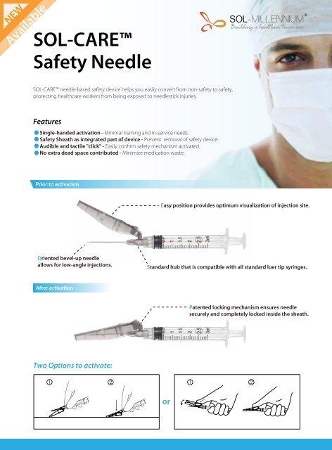 SOL-CARE™ Safety Needle - Sol Millennium