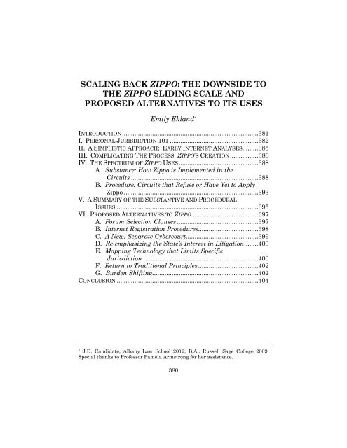 5 Alb. Govt. L. Rev. 380 - Albany Government Law Review