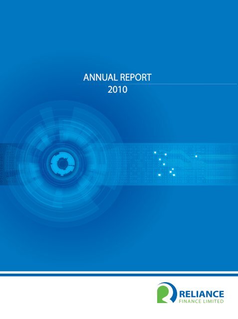 ANNUAL REPORT 2010 - Reliance Finance Limited