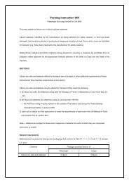 REFORMATTED PACKING INSTRUCTIONS (Effective 1 January ...