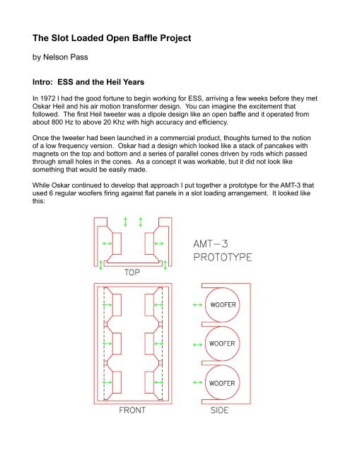 The Slot Loaded Open Baffle Project - First Watt