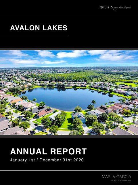 Avalon Lakes -2020 Report