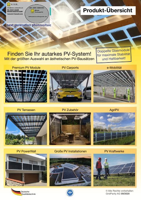 Bei ATON -SOLARPARTS finden Sie Ihr autarkes PV SYSTEM in ALUMNIUM ...
