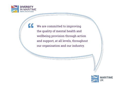 Diversity in Maritime Mental Health Pledge March 2021