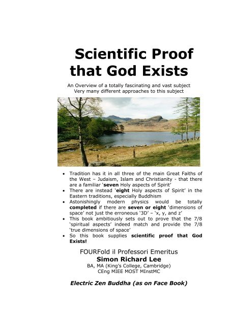 "Scientific Proof" that GOD EXISTS