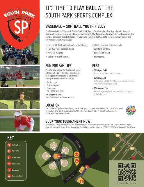 it's time to play ball at the south park sports complex! - Elizabeth ...