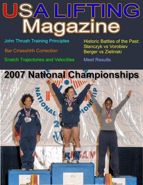 USA LIFTING Magazine Page 1 of 29 - Weightlifting On-Line Magazine