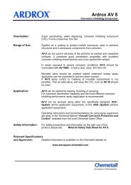 Ardrox 185 Ardrox 185L - Chemetall Aerospace Technologies