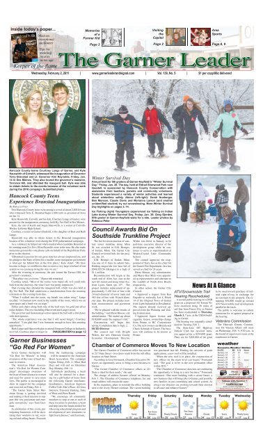 News At A Glance Garner Businesses “Go Red For ... - Garner Leader