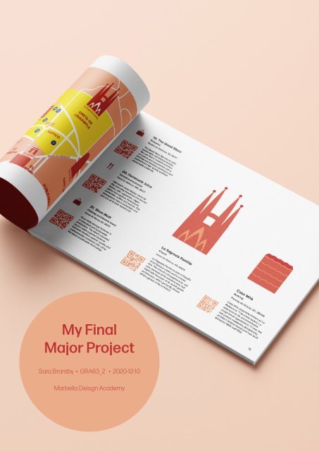 "Solo", final Graphic Design major project workbook by Sara