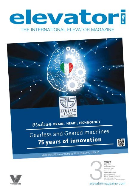 Paravia Elevators Messina Italy Map Elevatori Magazine 6 2021