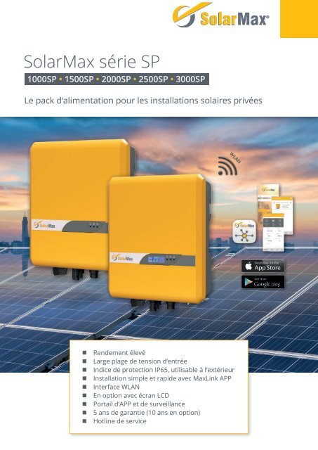 SOLARMAX_Fiche-technique_Onduleurs-de-branche-série-SP-1000 SP - 3000 ...