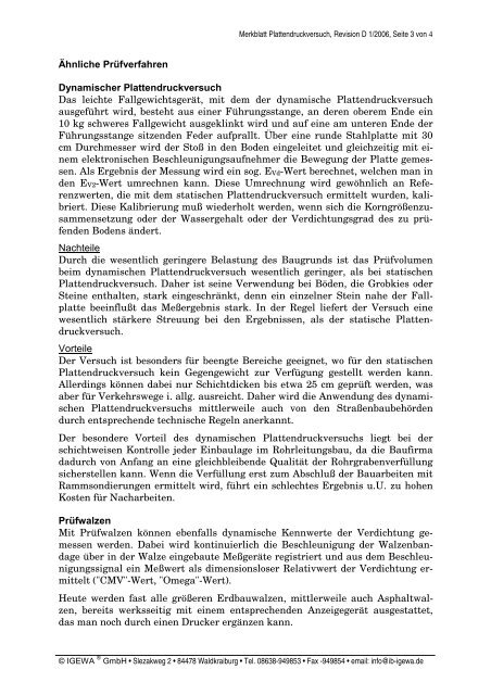 Bereich Tragschicht Frost