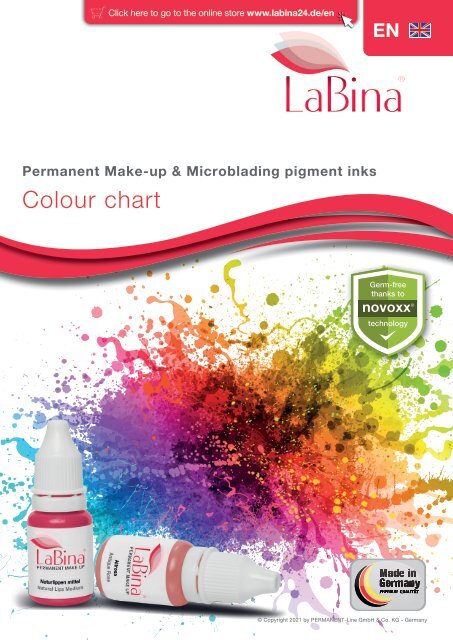 [EN] Colour chart - LaBina pigment inks