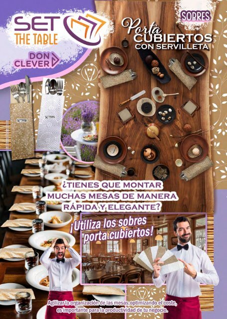 FLYER - SET THE TABLE sobres porta cubiertos