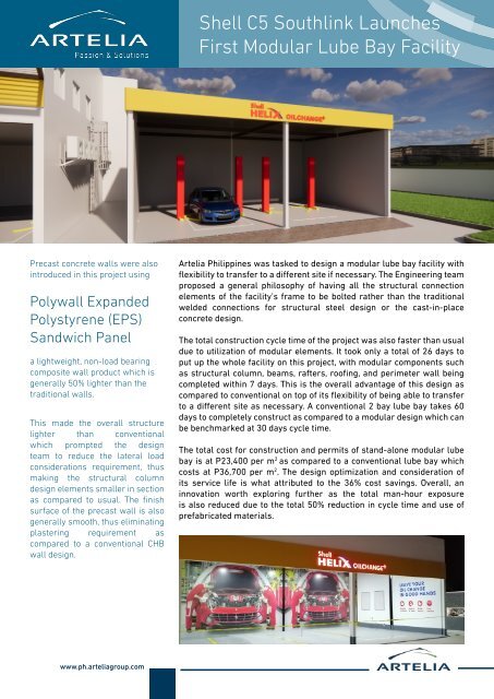 Shell C5 Southlink Launches First Modular Lube Bay Facility