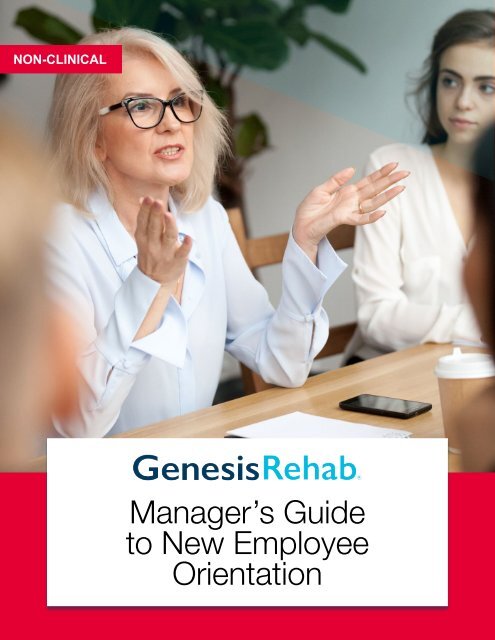 Manager's Guide to New Employee Orientation (Non-Clinical)