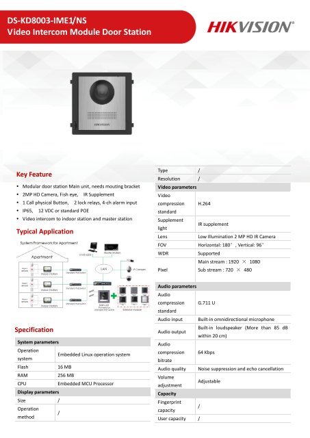 DS-KD8003-IME1_NS_Module-Door-Station_Datasheet_V1.0_20201022