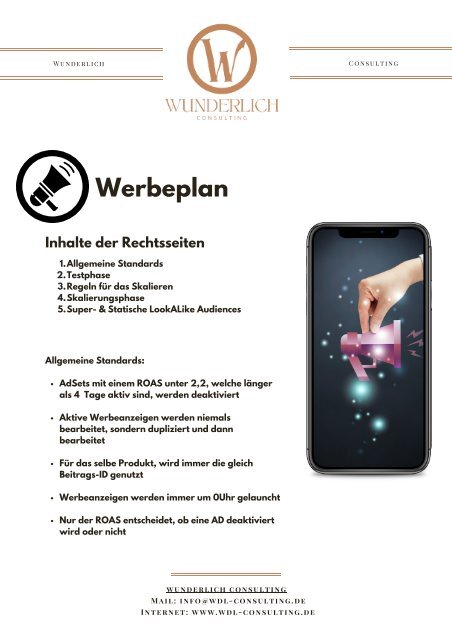 Werbeplan