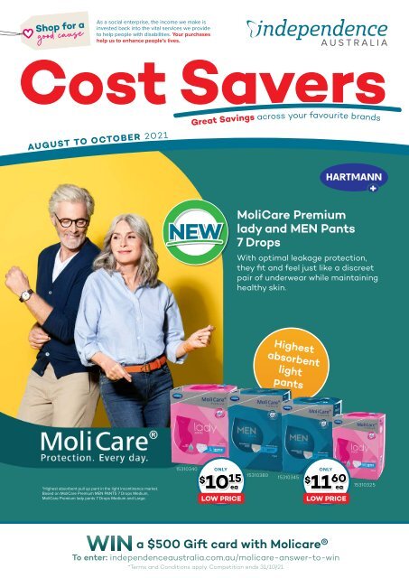 Cost Savers August 1 - October 31 2021