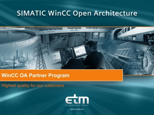 Wincc OA Partner Program - ETM professional control Gmbh