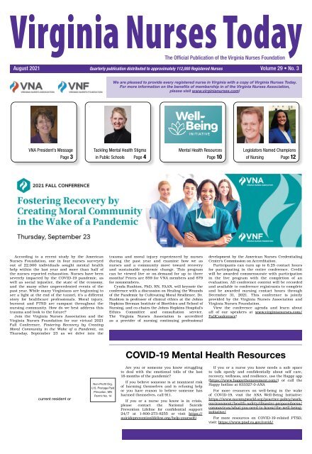 Virginia Nurses Today - August 2021