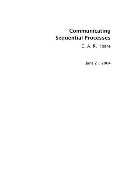 cspbook.pdf - Communicating Sequential Processes