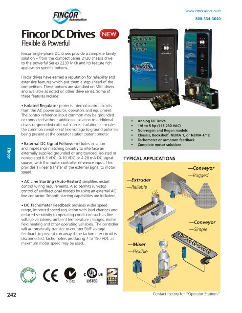 Fincor DC Drives - SIECA