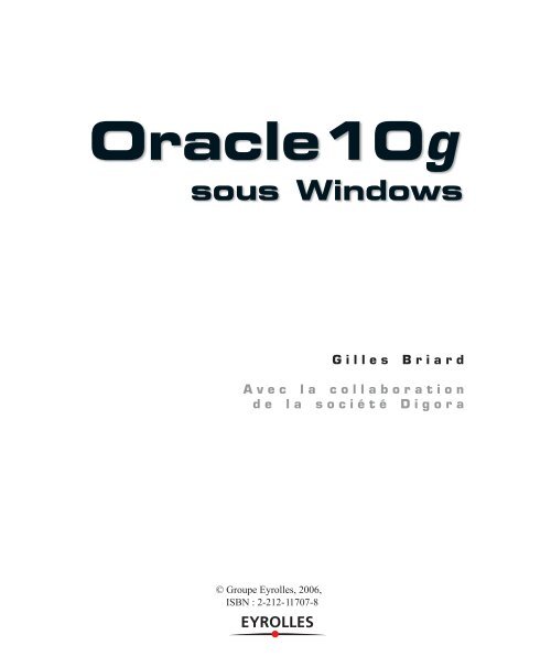 Oracle10g sous Windows