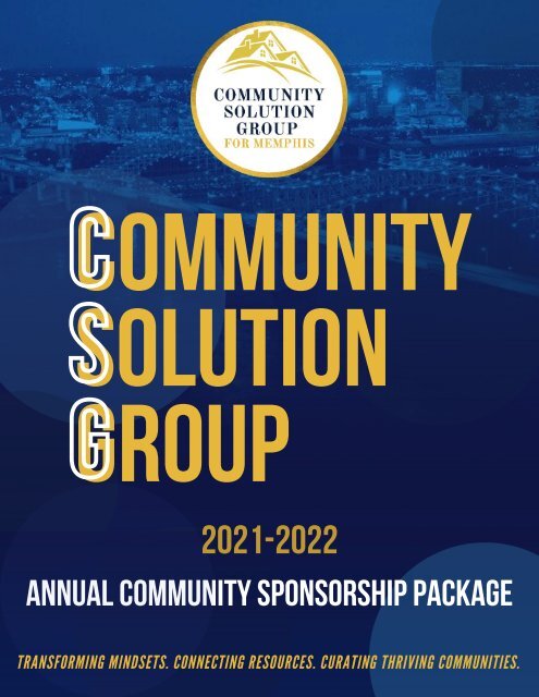 Community Solution Group Annual Community Sponsorship Package 2021-2022