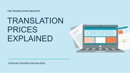 Translation Prices Explained