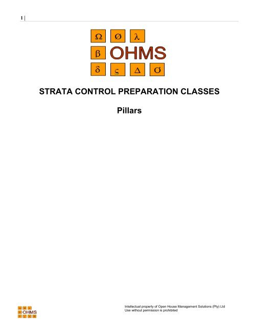 Strata control certificate - Open House Management Solutions