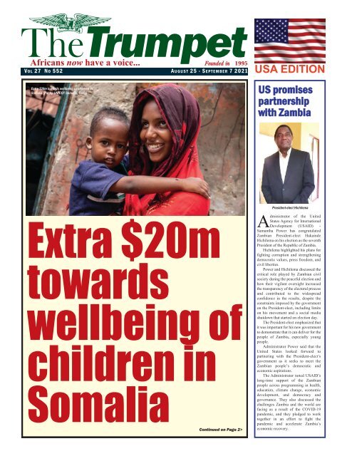 The Trumpet Newspaper Issue 552 (August 25 - September 7 2021) - USA ...