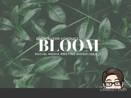 BLOOM Social Media Posting Guidelines