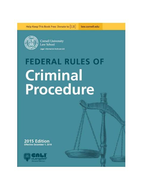 Federal Rules Of Criminal Procedure 2015 2014a federal-rules-of-criminal-procedure-2015-2014a