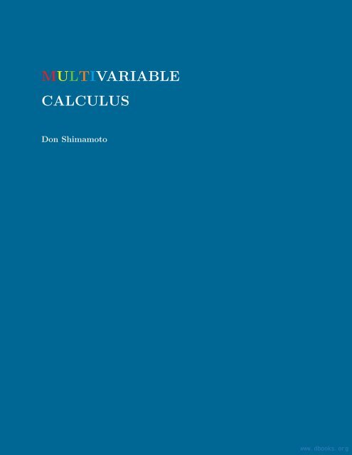 Multivariable Calculus, 2020a