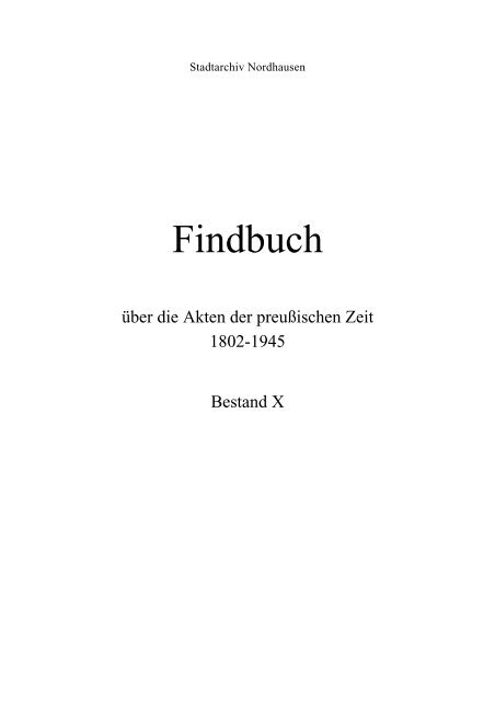 Findbuch - Friedrich Christian Lesser Stiftung