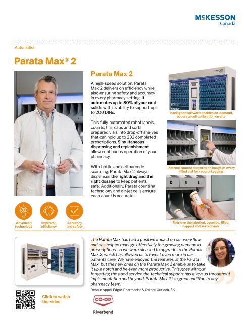 Counting Technology - Parata Max 2