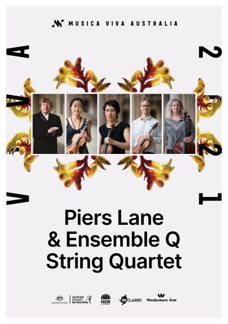 Piers Lane Ensemble Q String Quartet Program Guide | October 2021