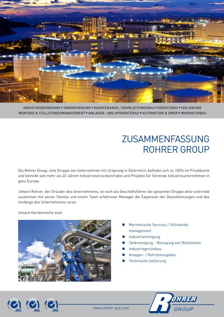 Präsentation Rohrer Group