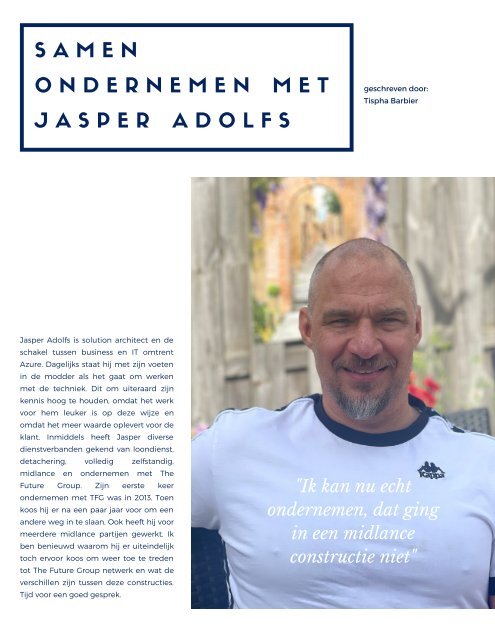 Samen ondernemen met Jasper Adolfs