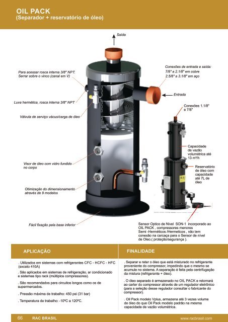 OIL PACK - RAC BRASIL