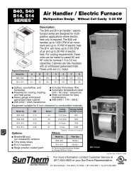 Air Handler / Electric Furnace - SunTherm