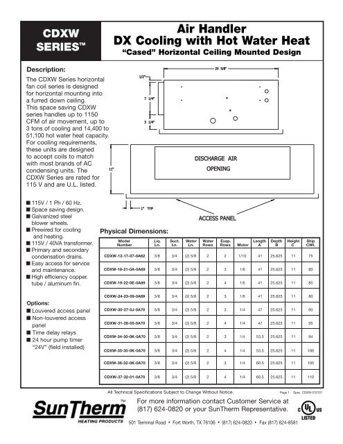 SunTherm CDXW_4.0 - Mortex