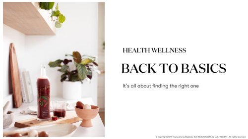 Health Wellness: Back To Basics