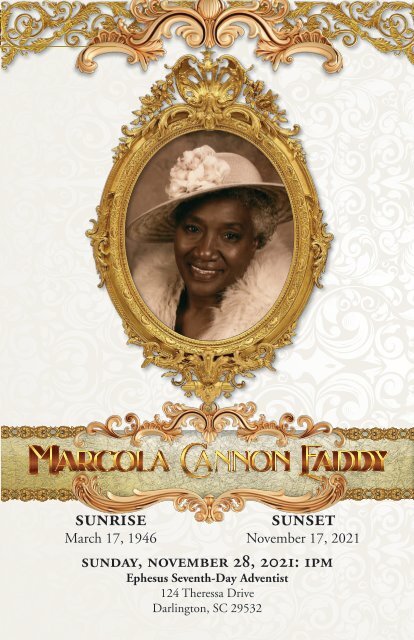 Marcola Eaddy Memorial Program