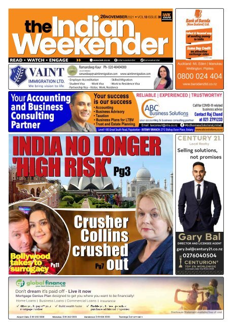 The Indian Weekender, 26 November 2021